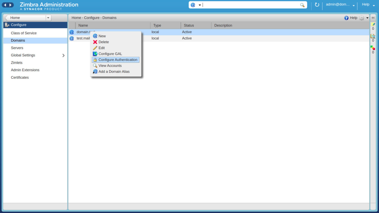 How To Setup External Active Directory Authentication Zimbra Zextras Community