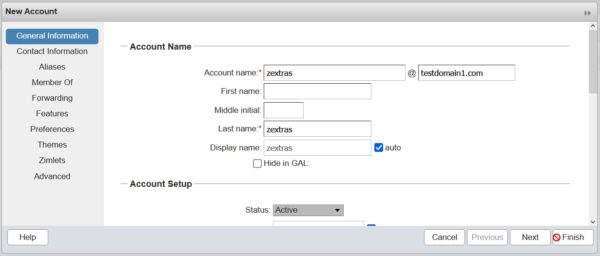Managing Email Address And User Account with GUI & CLI | Zimbra ...