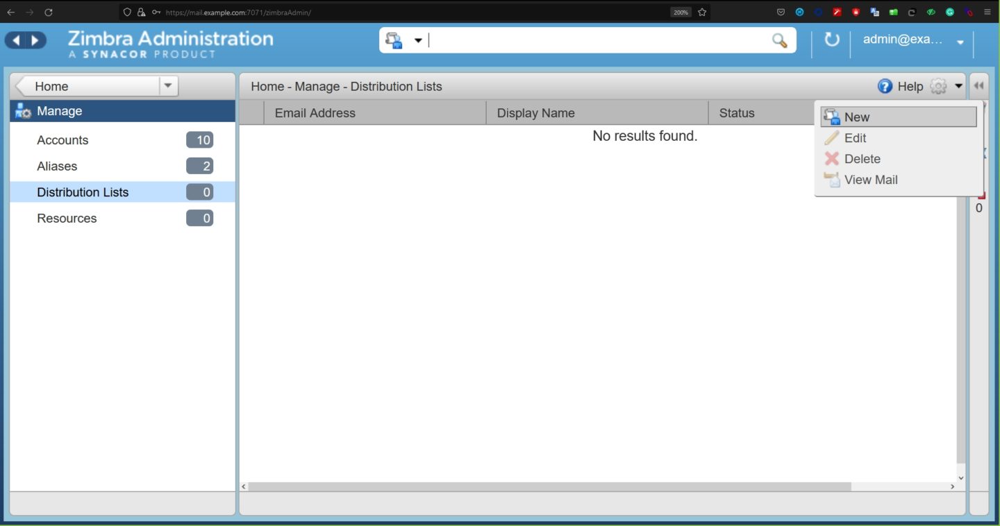 Manage Your Distribution List | Zimbra – Zextras Community
