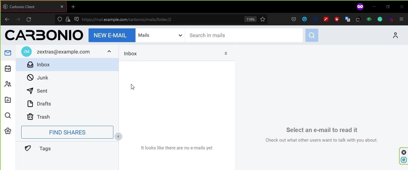 An Overview of the Webmail Interface in Carbonio Community Edition | Carbonio CE - Zextras Community