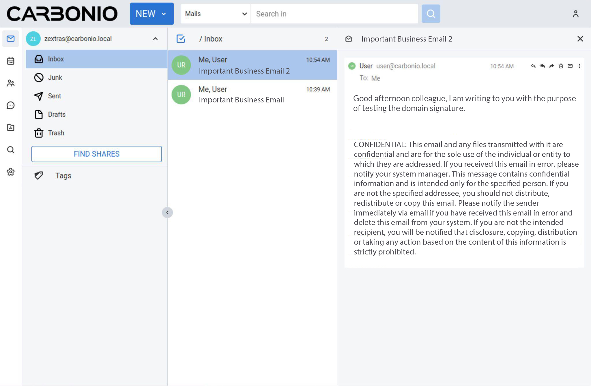 How to Set Up a Domain Disclaimer in Carbonio Community Edition | Carbonio CE