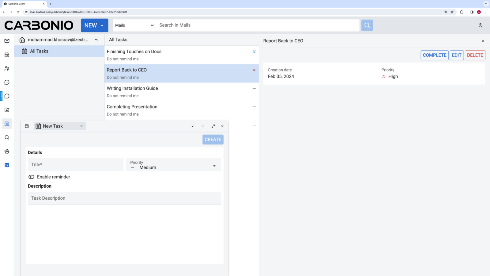 Organize Your Work with Tasks in Carbonio Community Edition | Carbonio ...