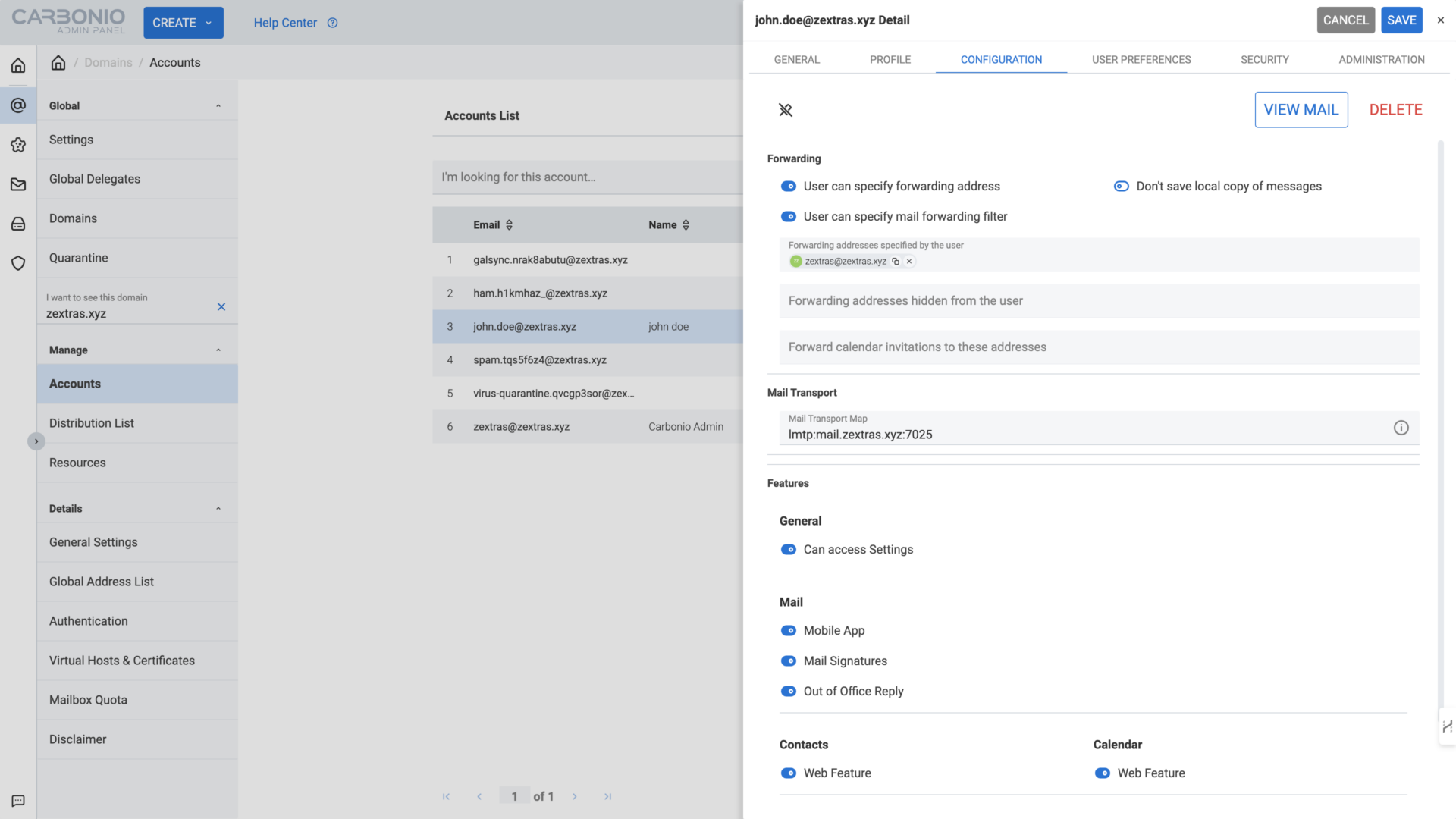 Setting Up Email Interception in Carbonio Community Edition | Carbonio CE