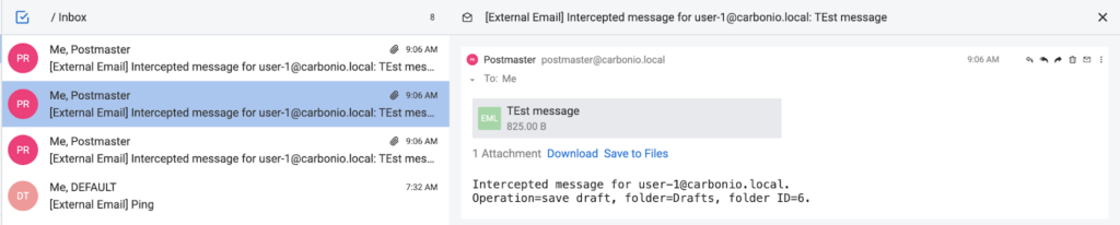 Setting Up Email Interception in Carbonio Community Edition | Carbonio CE